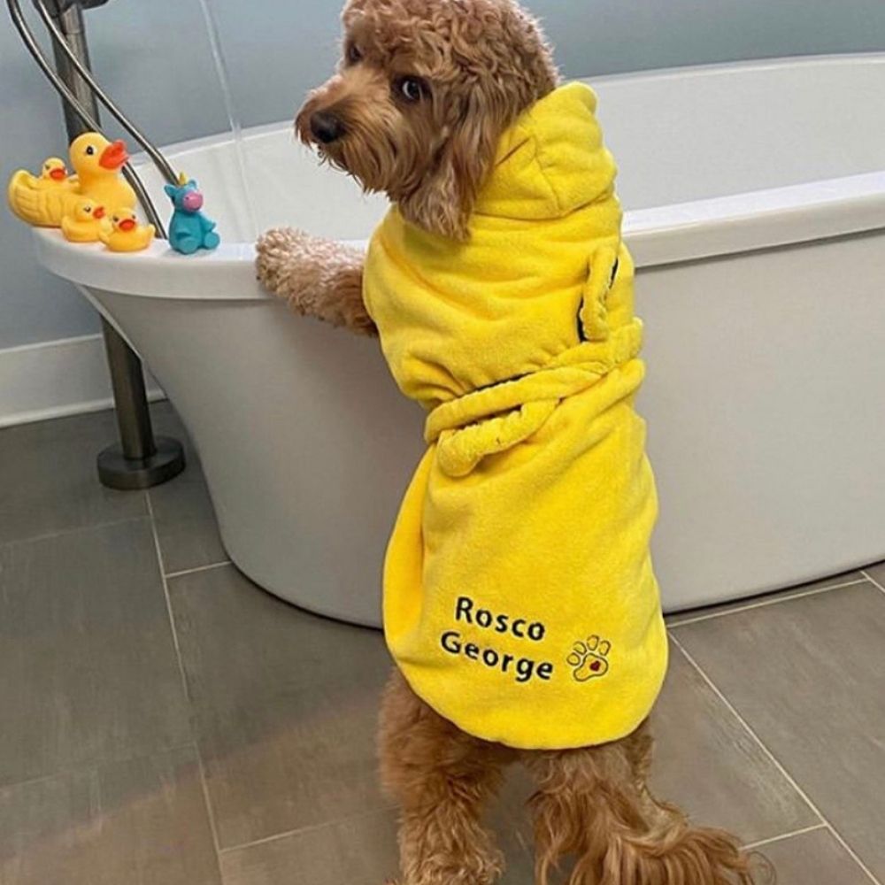 Dog Bathrobe - Dry Your Dog Quick - Dripping Dog Clothing